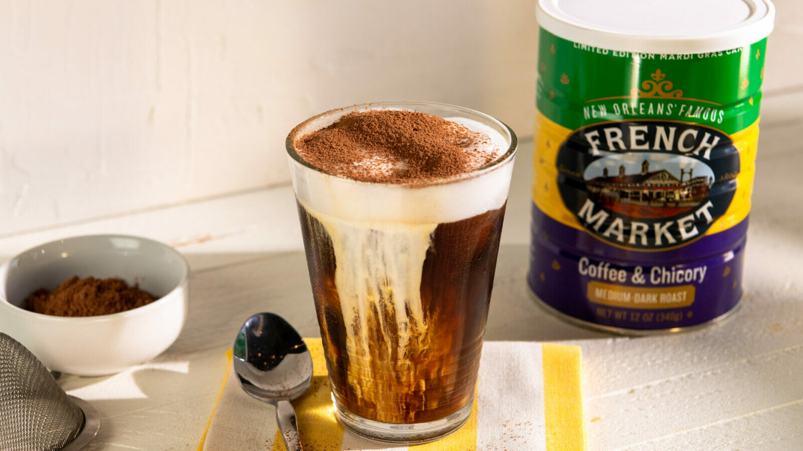 Spiced Cocoa and Pecan Iced Coffee - French Market Coffee